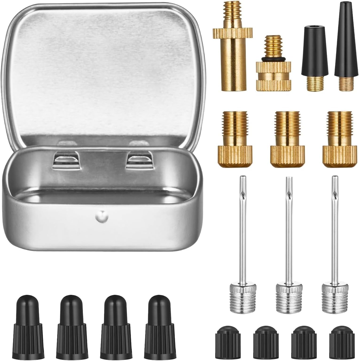 Amazon.com: 14PCS Bicycle Valve Adapter DV SV AV Converter,Presta ...