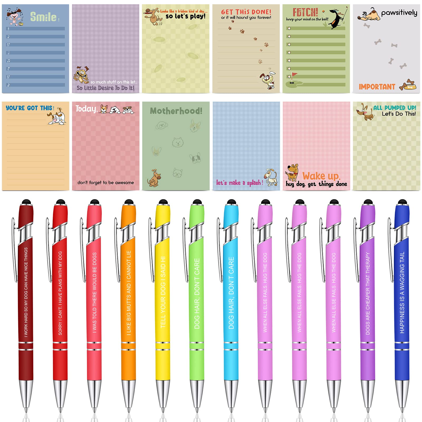 Amazon.com : Geyee 24 Pcs Sarcastic Notepads with Sayings Pens Funny ...