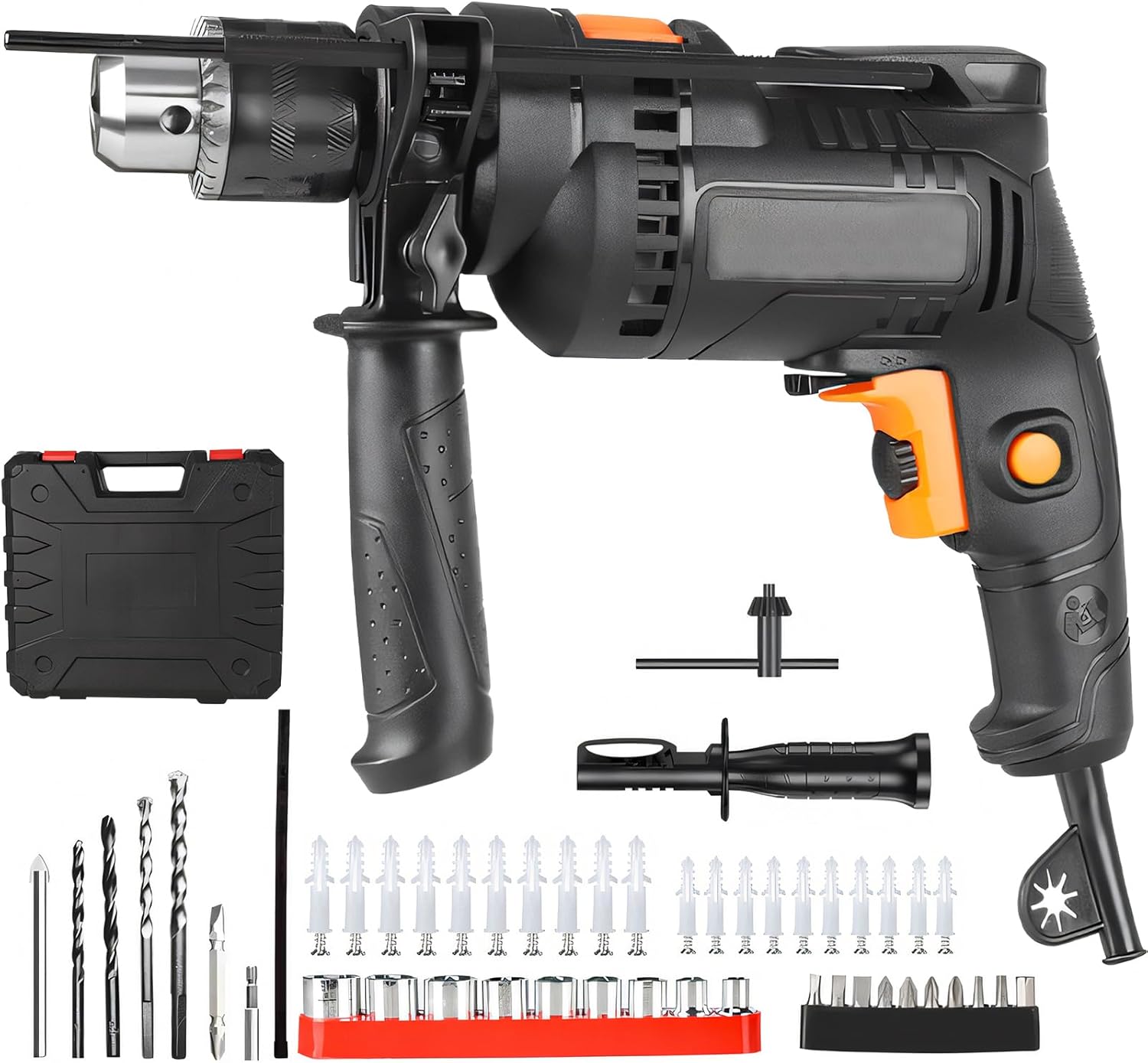 【750 W】Rotomartillo 1/2",Kit de Taladro,Taladro Rotomartillo ...