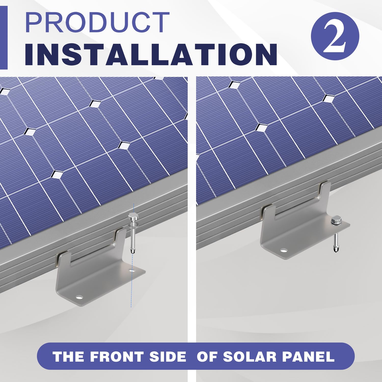 Snapklik.com : 4 Units Solar Panel Mounting Z Brackets Aluminum ...