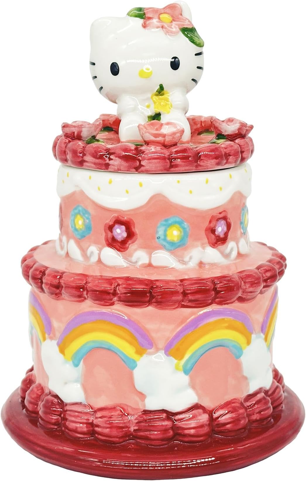 Amazon.com: Blue Sky Clayworks Hello Kitty Pineapple Cookie Jar, 11 ...