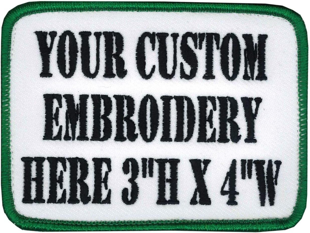 Amazon.com: 3in X 4in Custom Personalized Embroidered Patch for ...
