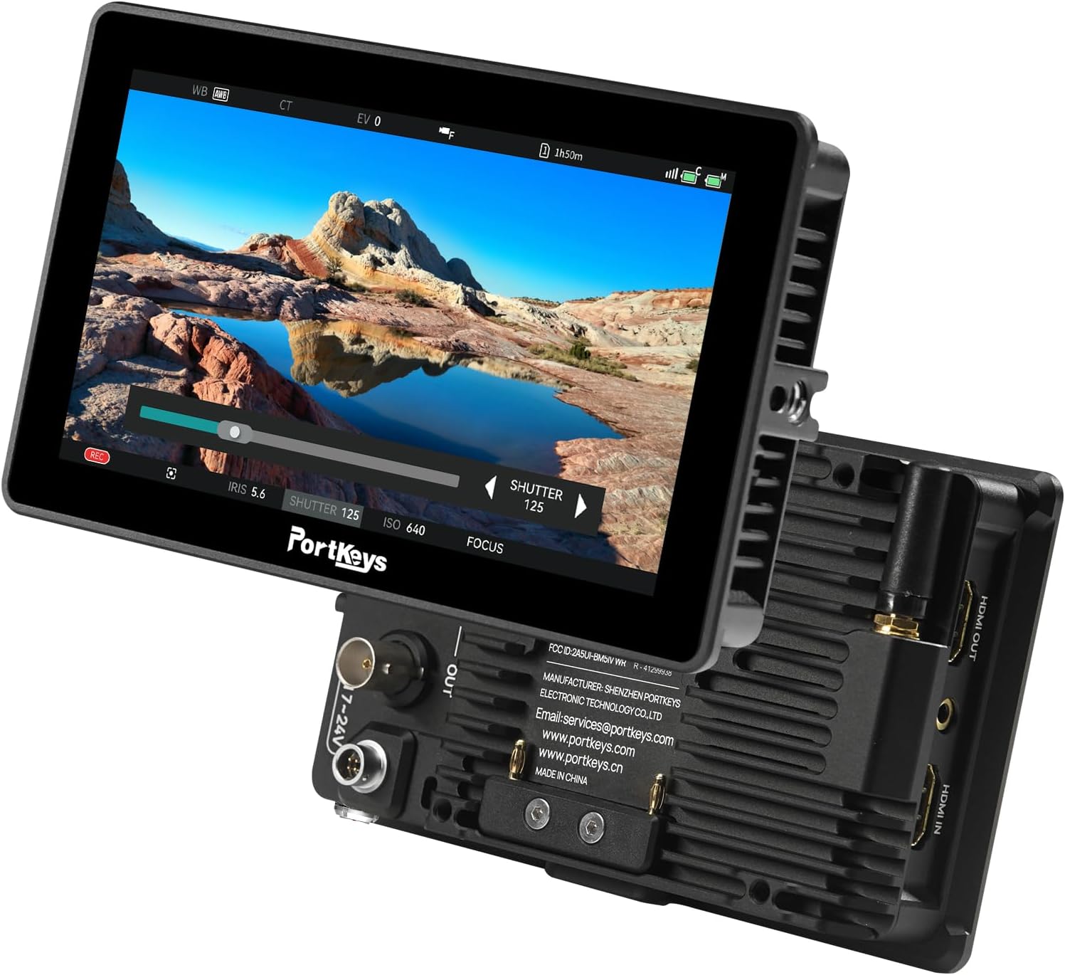 Amazon.com : Portkeys LH7P Camera Field Monitor 7'' 1000nit Touchscreen ...