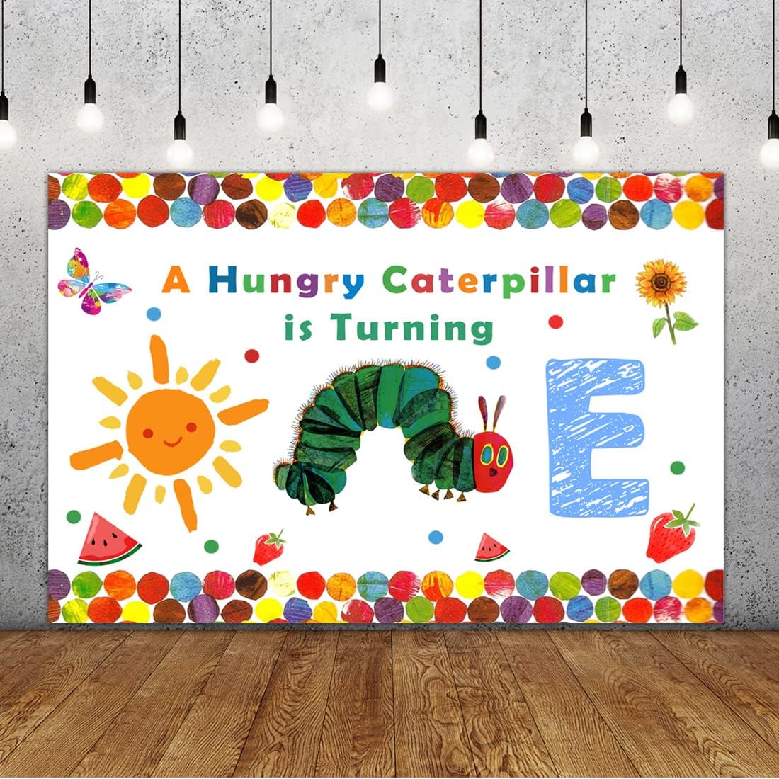 Amazon.com : Cartoon Very Hungry Little Green Caterpillar Happy ...