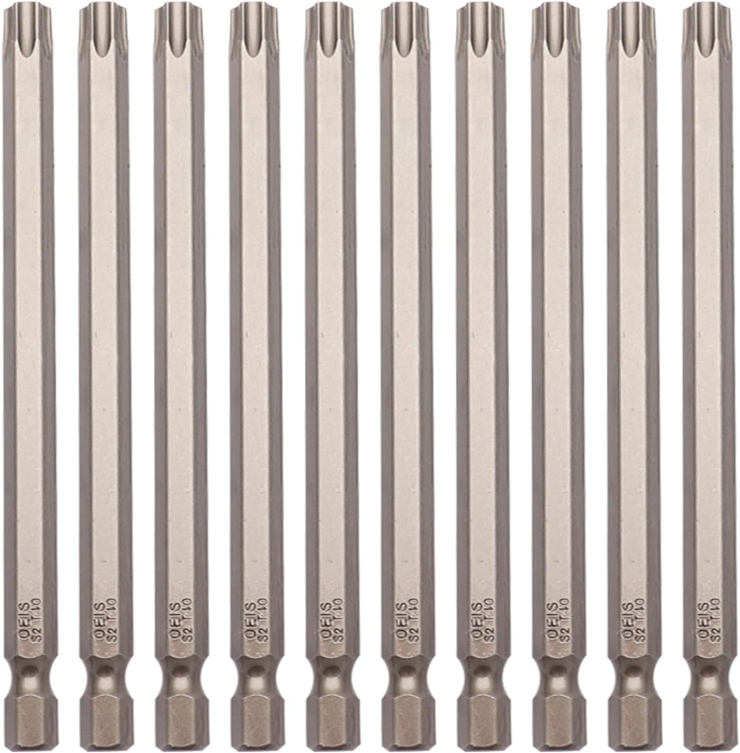 Sipery T40 security torx bits tamper proof 10Pcs, 100mm / 4inch 1/4inch ...