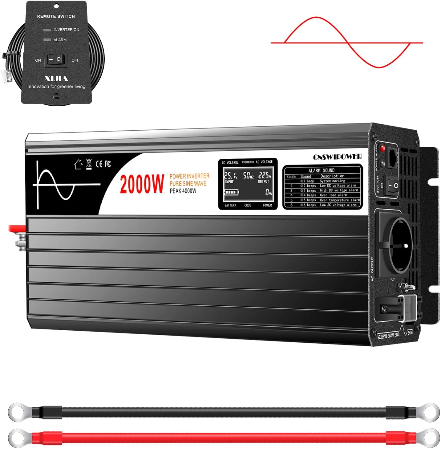 Spannungswandler 12v 230v 2000w