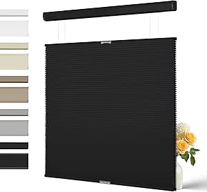 Amazon.com: BERISSA Top Down Bottom Up Blackout Cellular Shades,Free-Stop Cordless Honeycomb ...