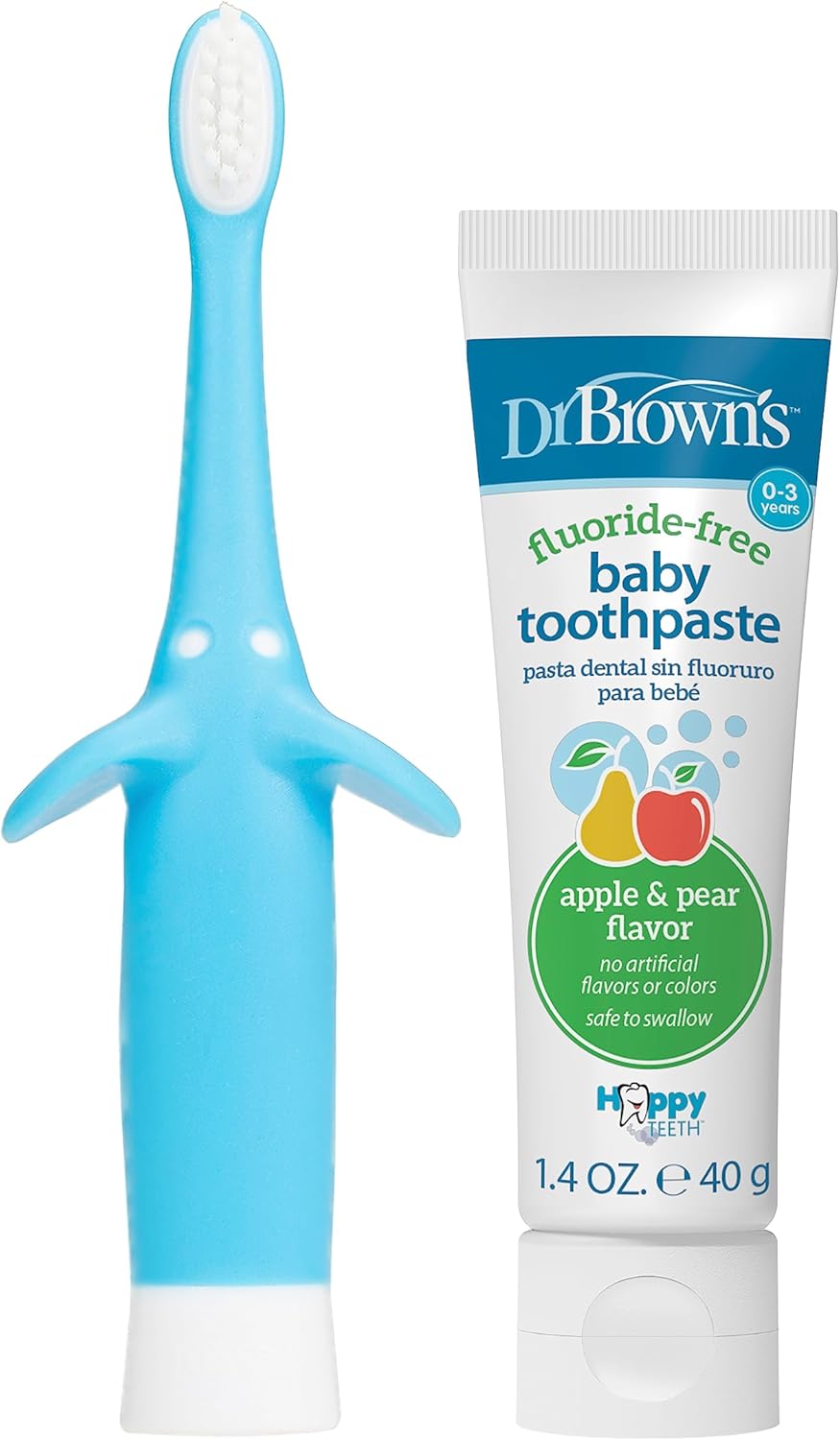 Dr. Brown's Infant-to-Toddler Toothbrush Set, Blue : Amazon.ca: Health ...