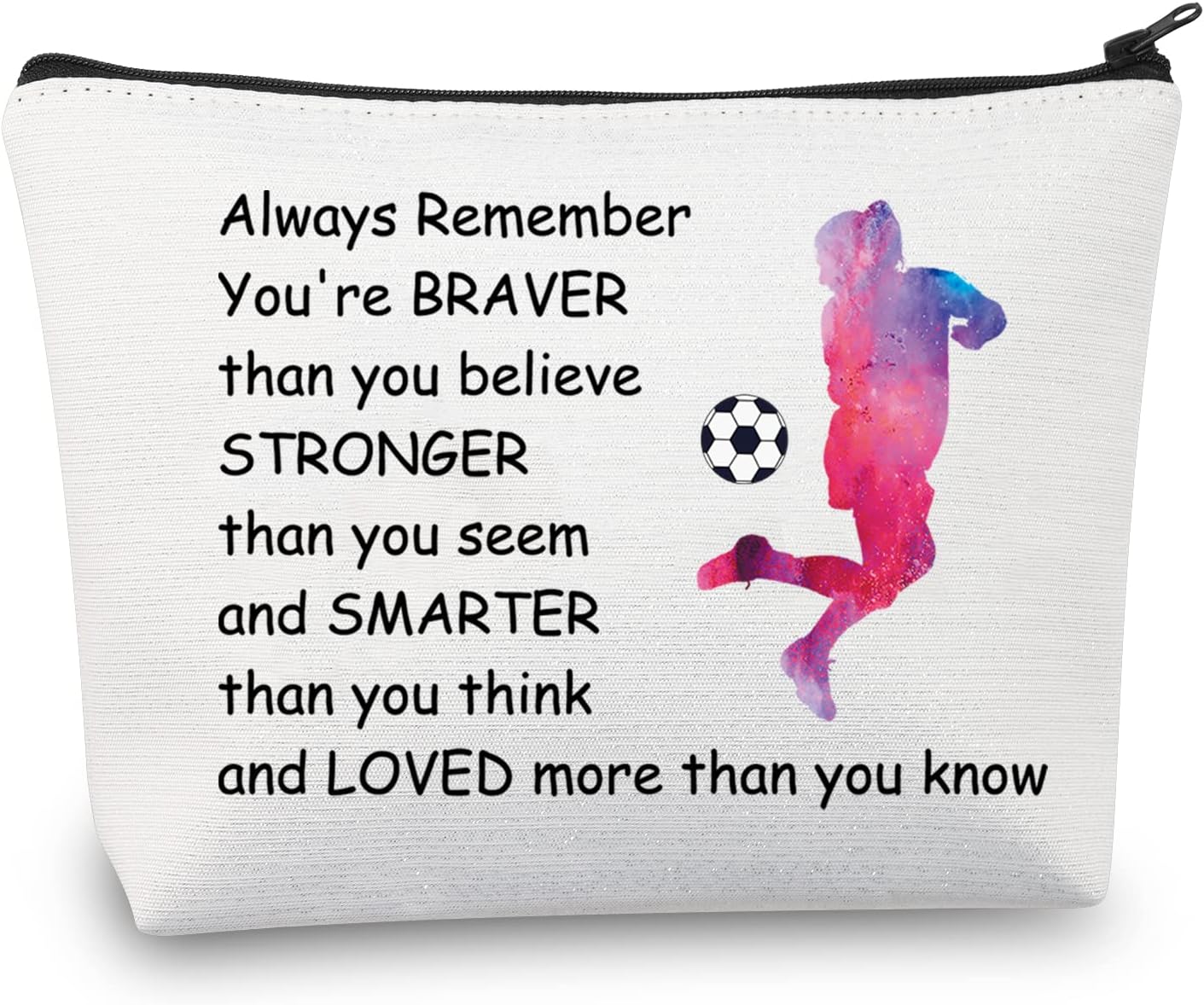 Amazon.com: CMNIM Soccer Gifts for Her Soccer Ball Zipper Pouch Soccer ...