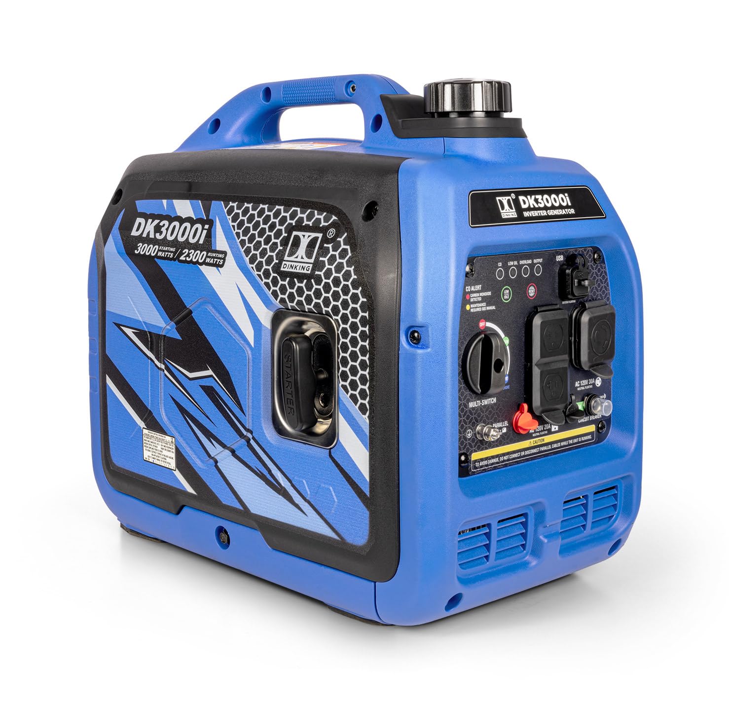 Amazon.com: DK 3000W Inverter Generator, Gas Powered, Portable & Quiet ...