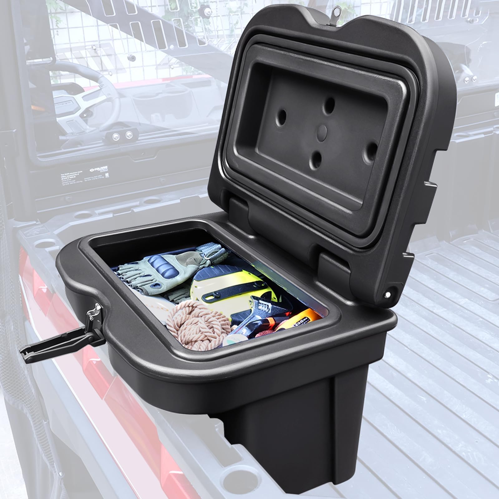 Amazon.com: Kolpin Utv Saddle Storage Boxes (Single) - 4408, Black ...