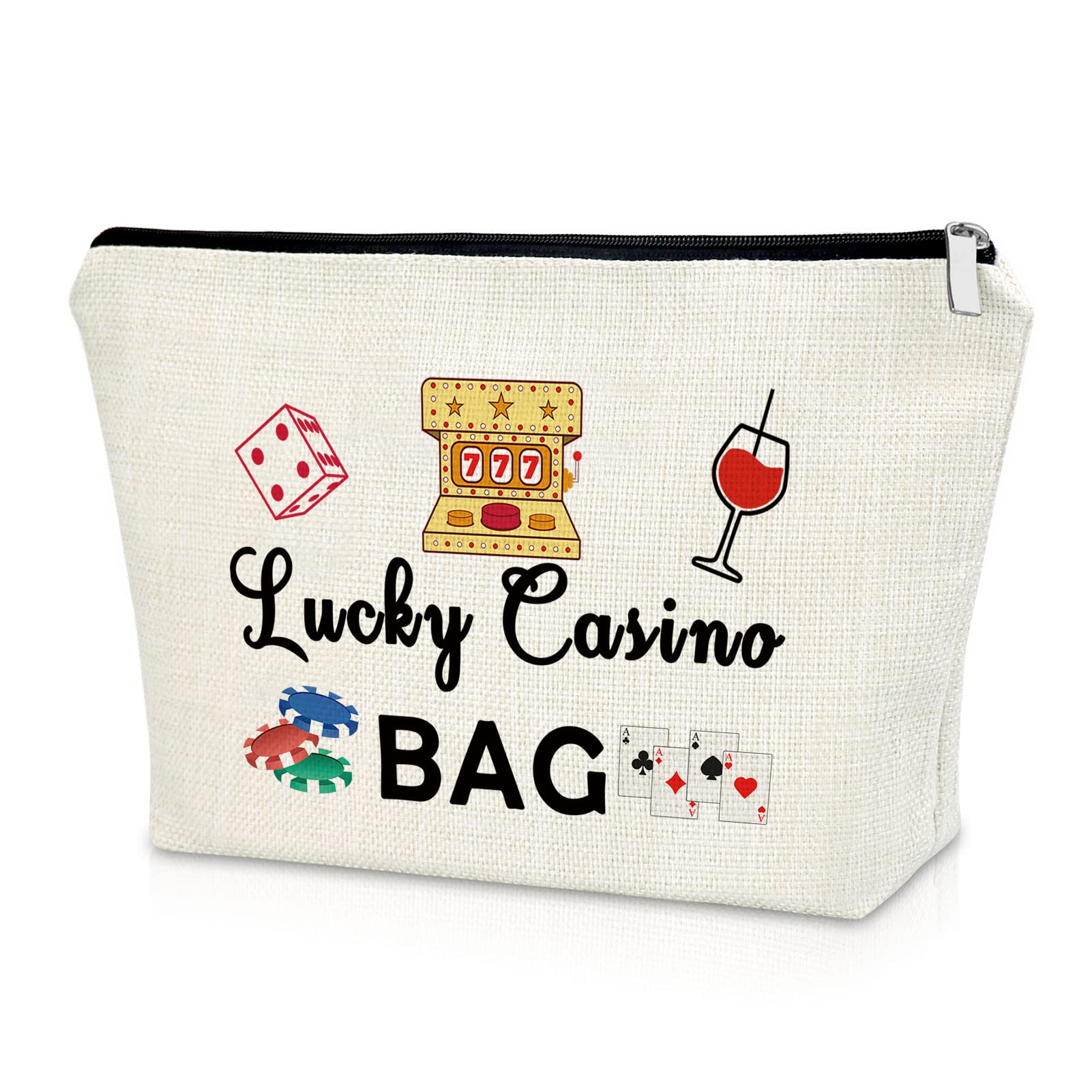 Amazon.com: Lucky Casino Gifts Casino Lover Gift Makeup Bag Gambling ...