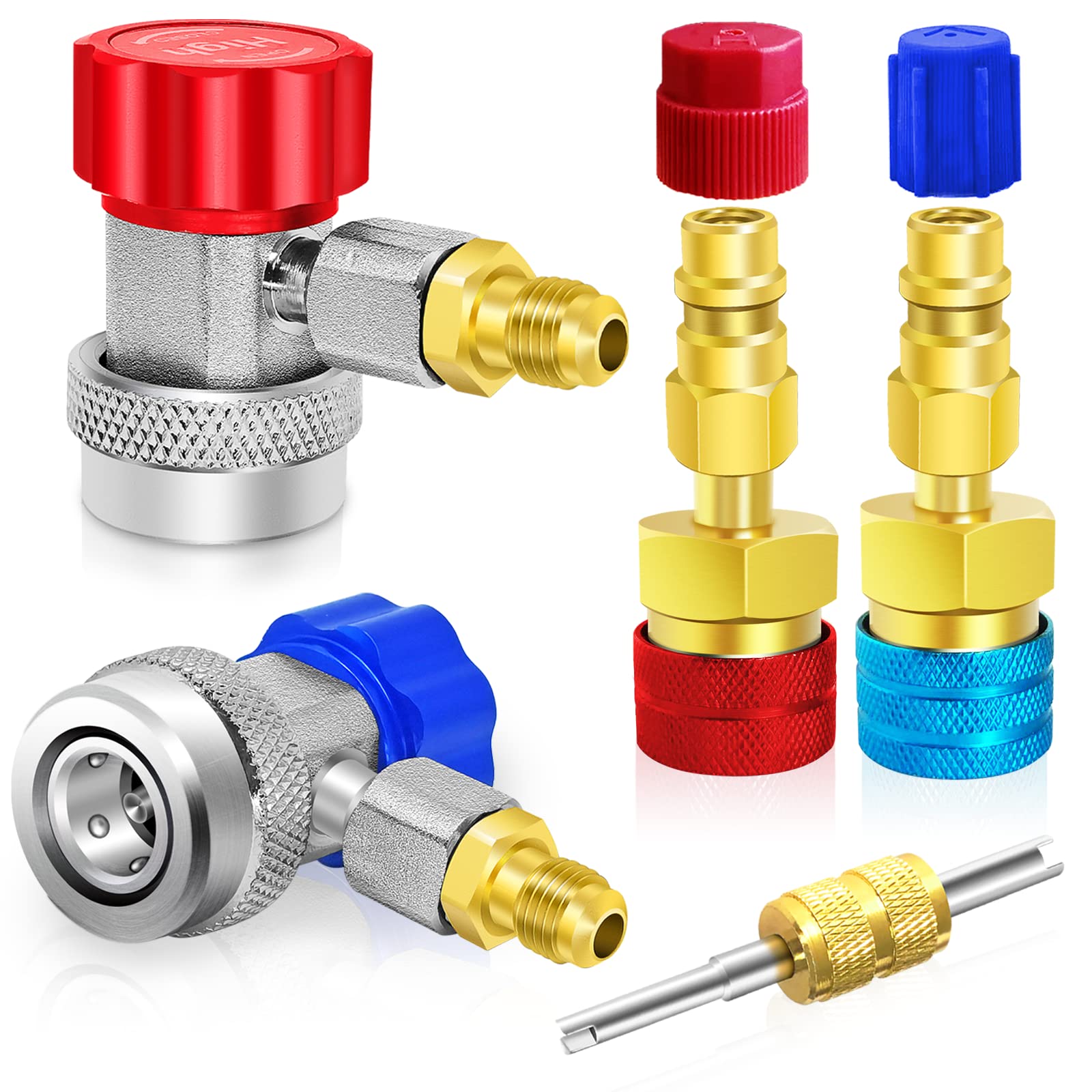 Snapklik.com : Car A/C R1234YF R134A Adapters, High/Low Side R134a To ...