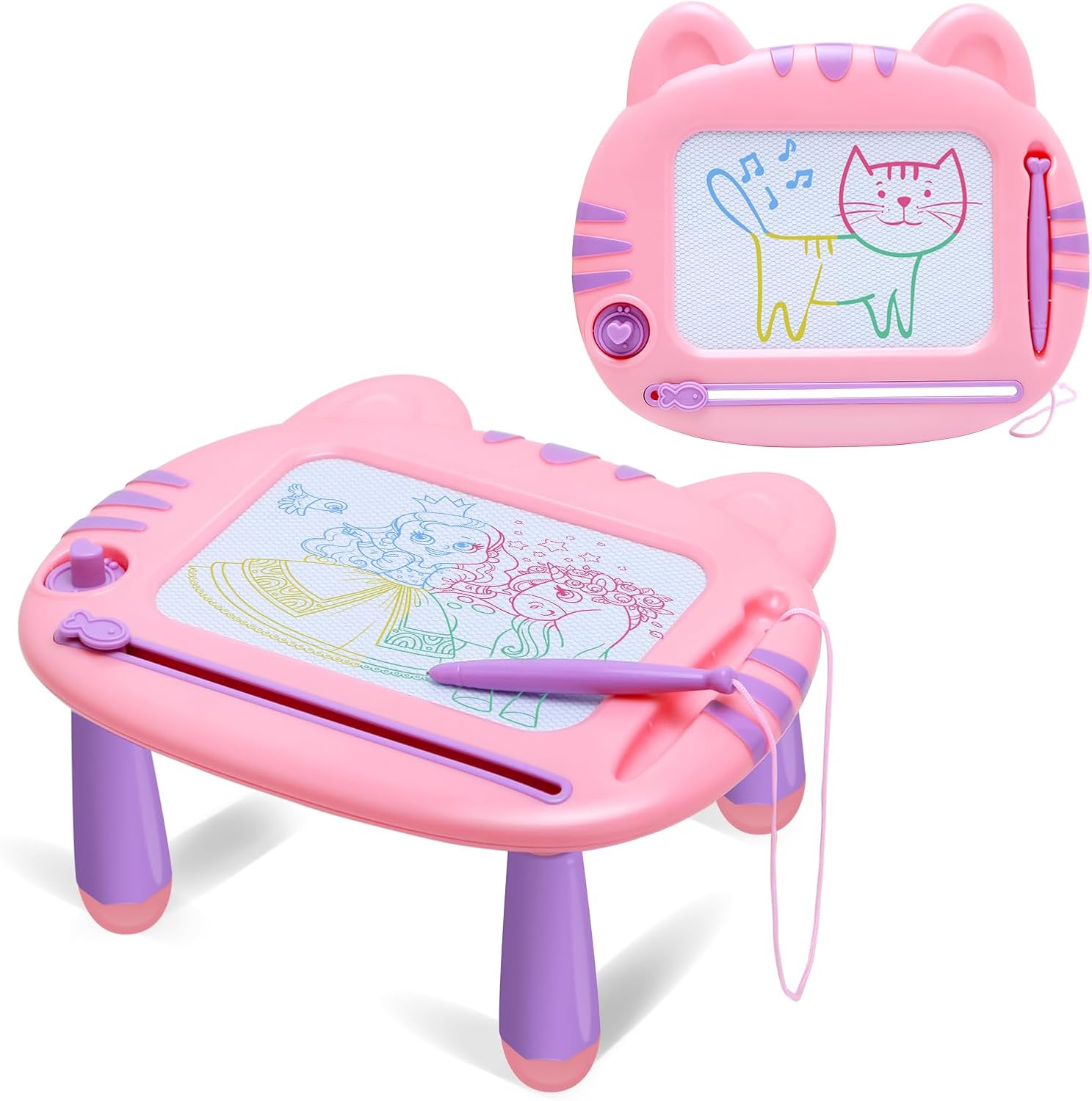 Amazon.com: Magnetic Drawing Board for Kids 1-3,Toddler Toys Magnetic ...