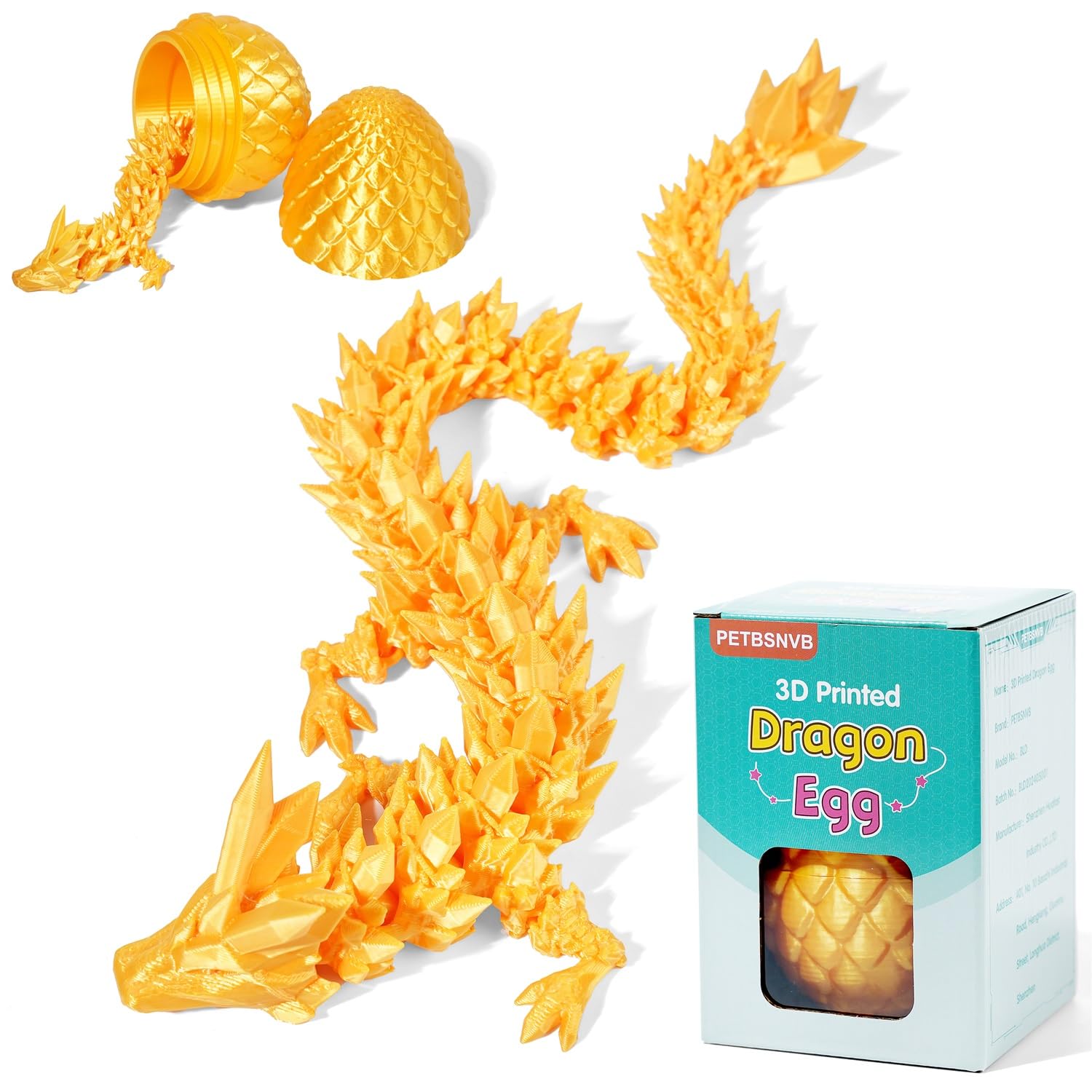 Snapklik.com : PETBSNVB 12" 3D Printed Dragon In Easter Eggs, Easter ...