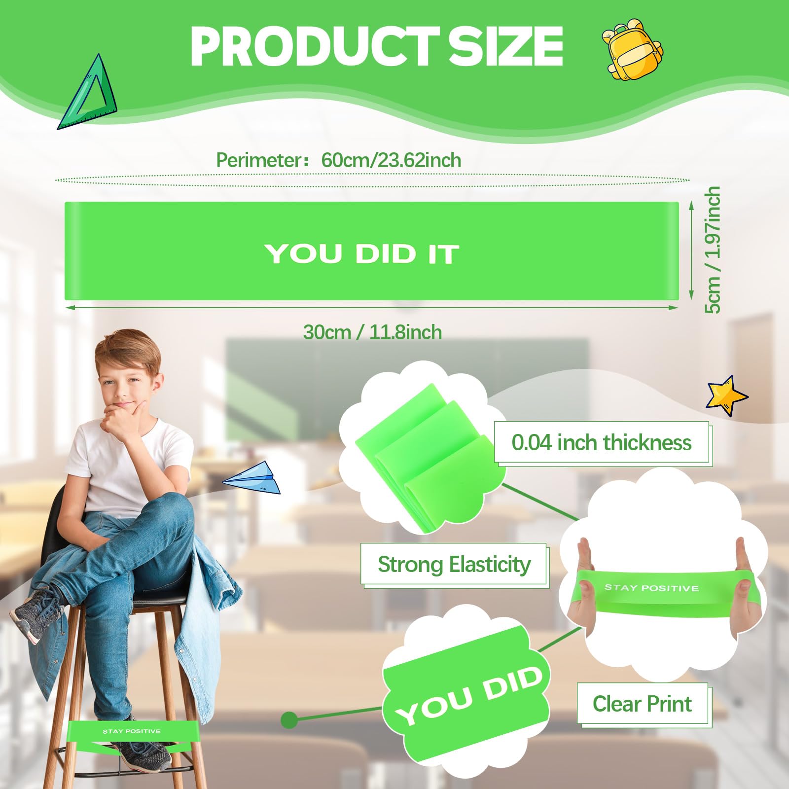 Snapklik.com : Libima 24 Pcs Classroom Chair Bands For Kids