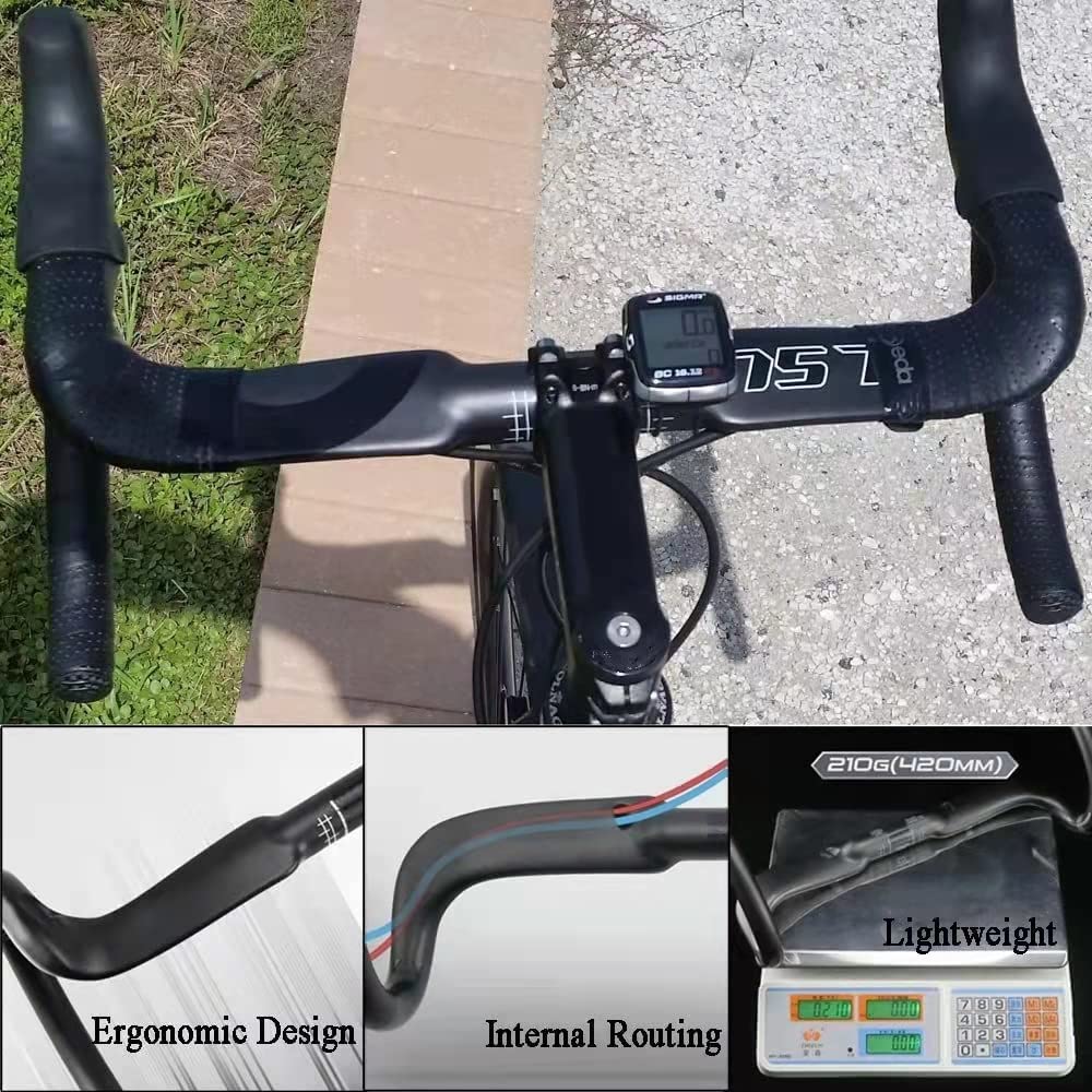 drop handlebars road bicycles Carbon fiber Road Bike Handlebars aerobar ...