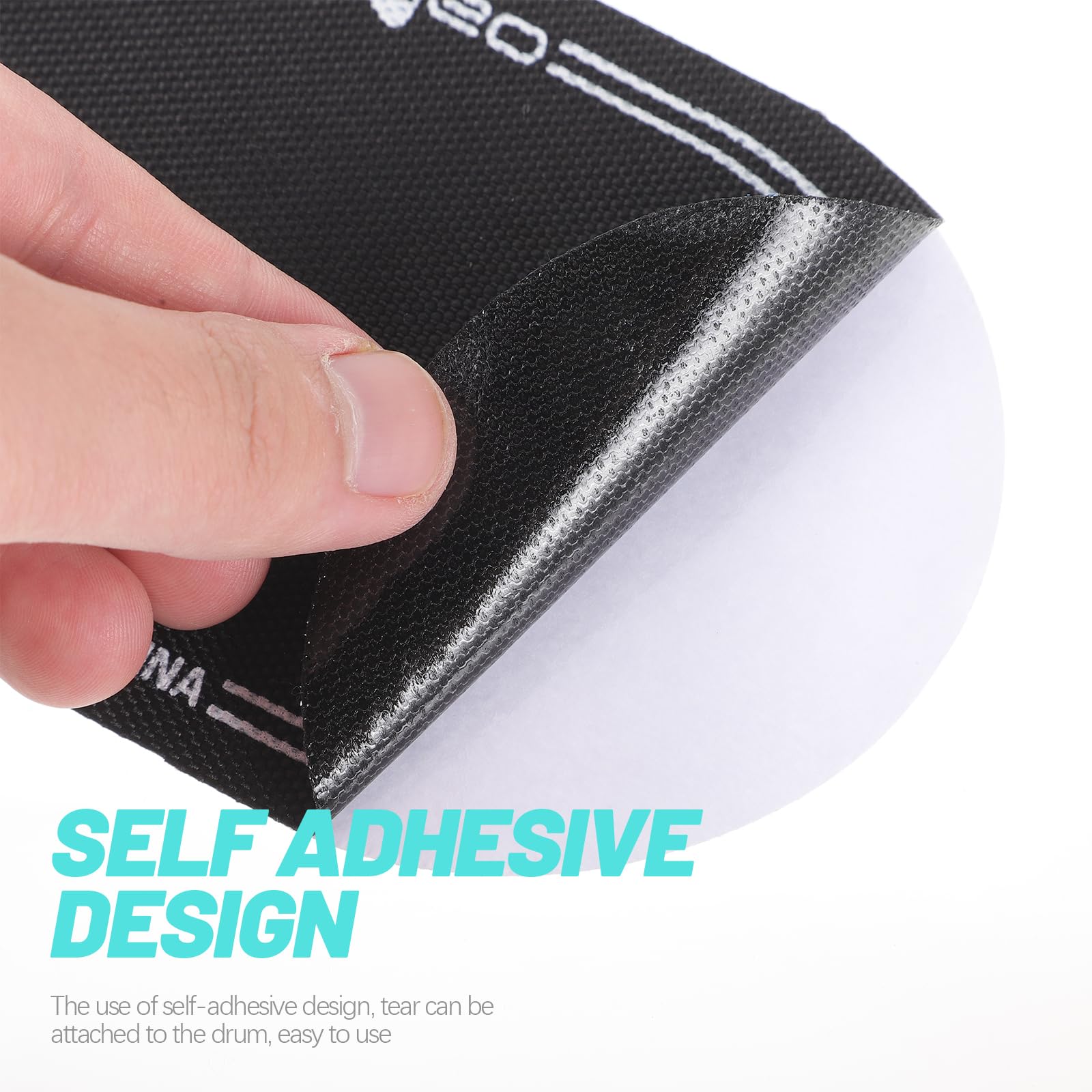 Snapklik.com : 2 Pcs Drum Kit Screen Protector Drum Sticker Pad Oval ...