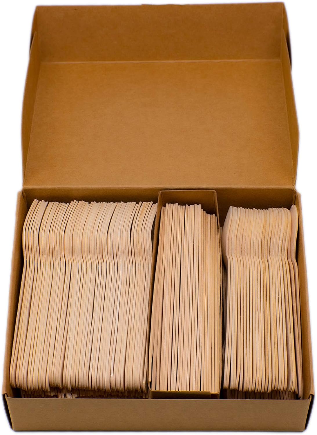 Airee Fairee Disposable Wooden Cutlery Set Eco Friendly 200 Piece 100 ...