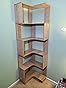 Amazon.com: mopam Corner Bookshelf 5 Tier 69'' Tall L Shaped Bookcase ...