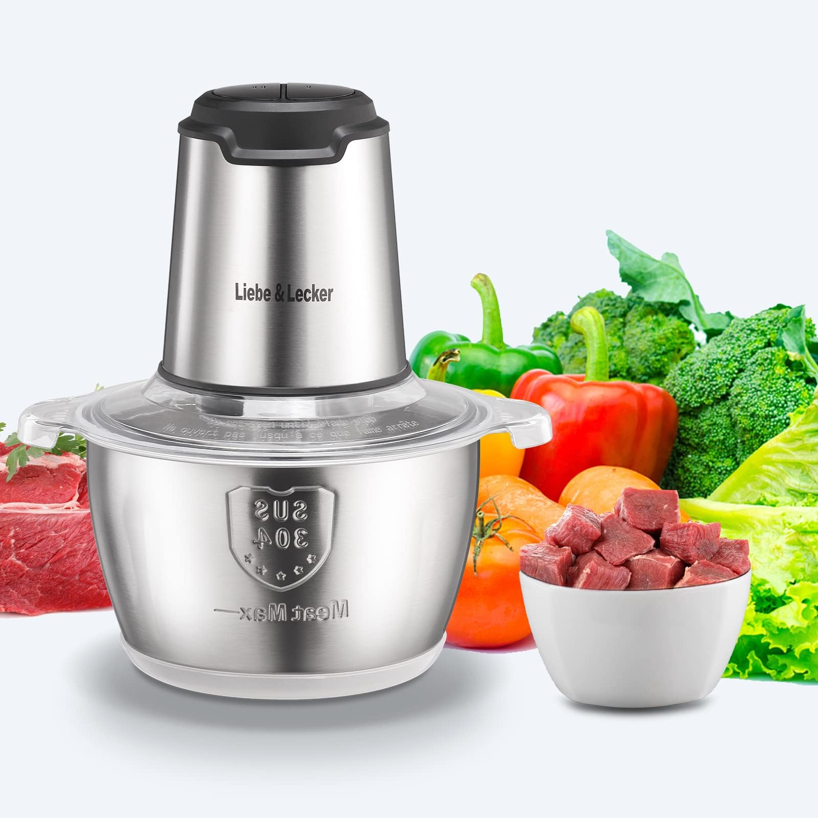 Amazon.com: Meat Processor, Meat Grinder Electric, Food Chopper 2L ...