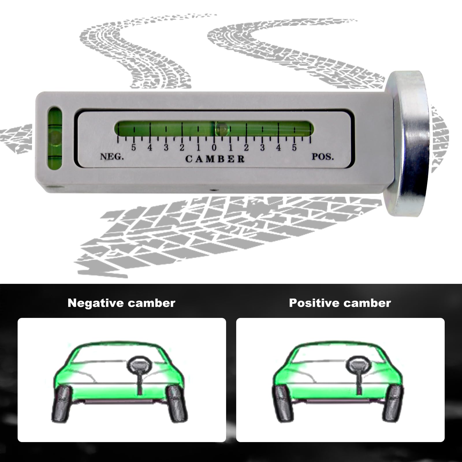 Snapklik.com : Universal Magnetic Gauge Tool Wheel Alignment Camber ...