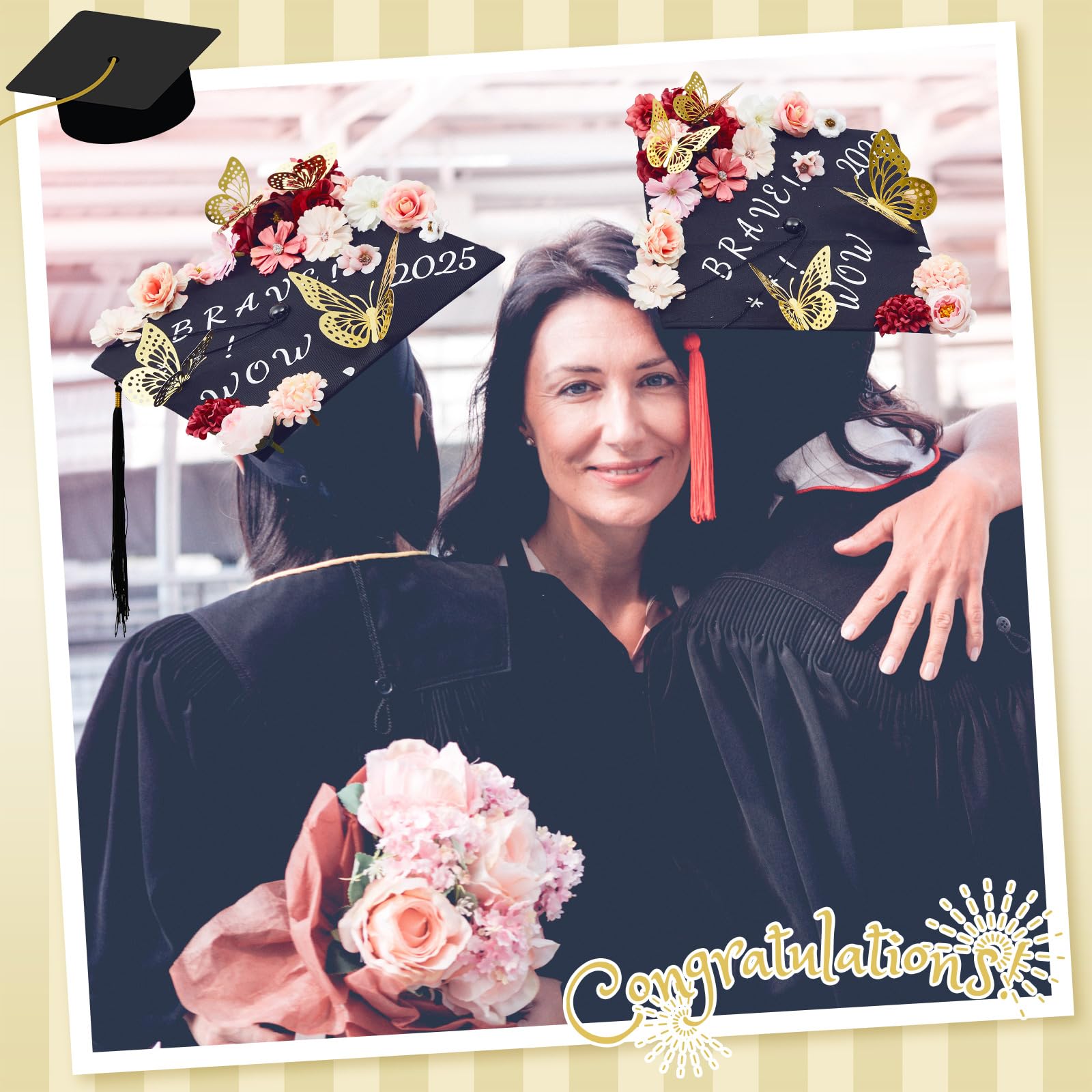 Snapklik.com : Hanaive 76 Pcs Handmade Graduation Cap Decoration Kit ...