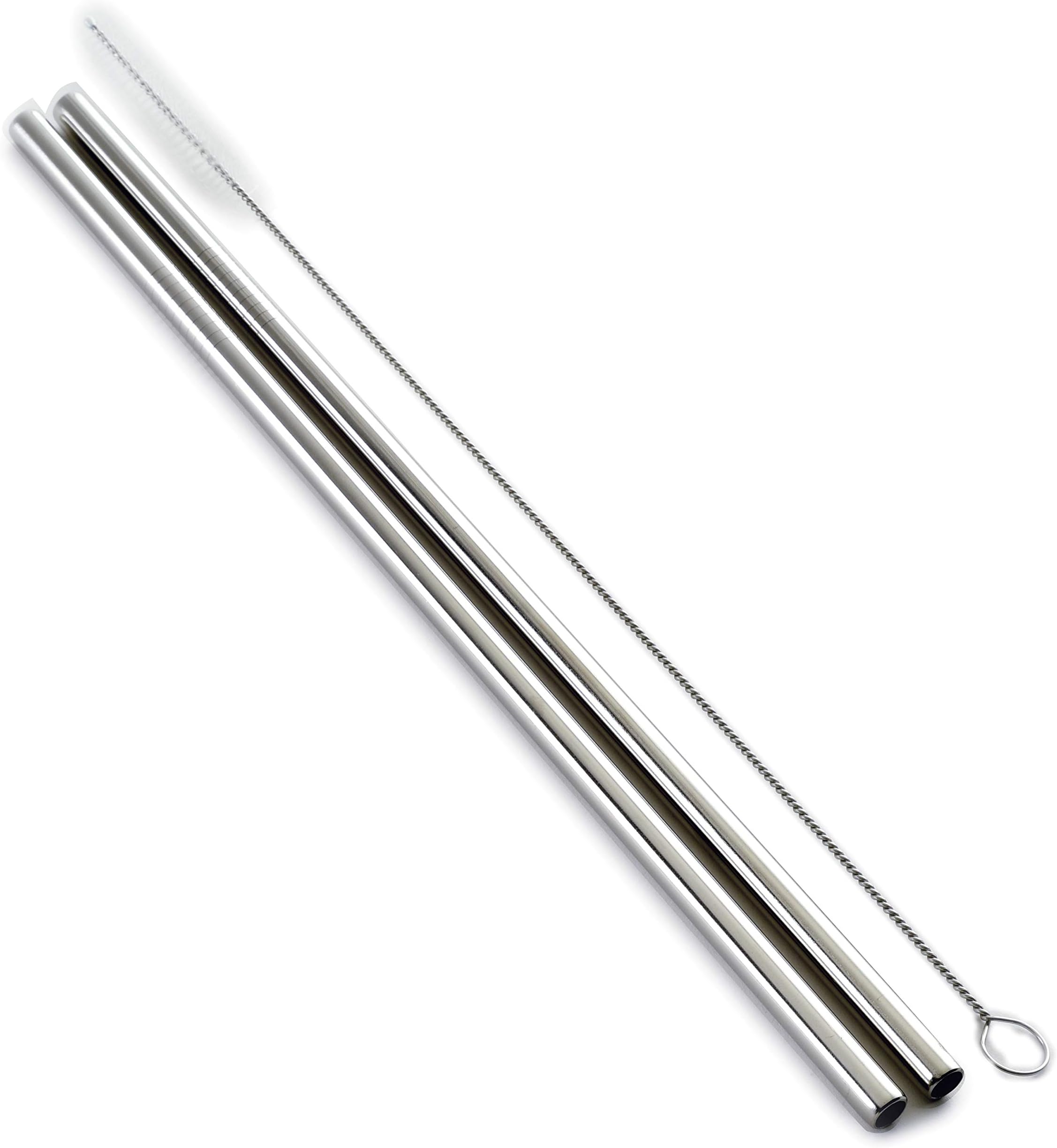 Amazon.com: EXTRA LONG Stainless Steel Drinking Straws 10.5" Length 4 ...
