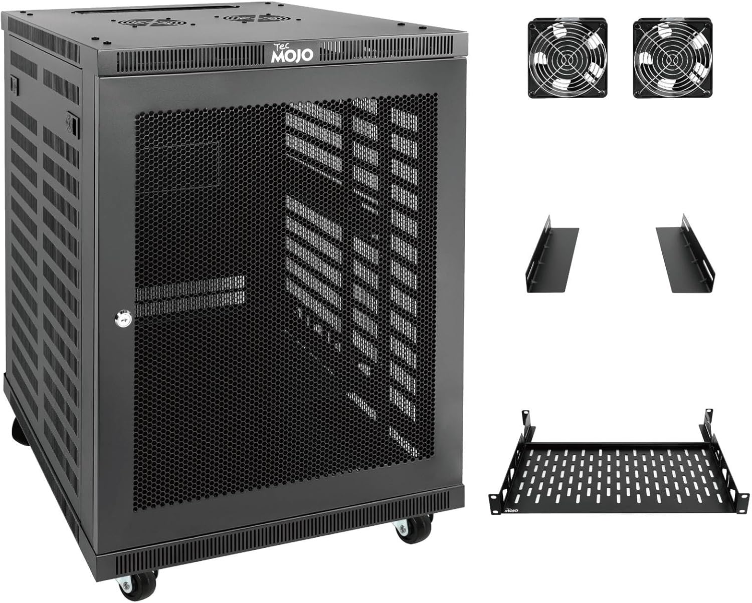 Amazon.com: Tecmojo 15U Wall Mount Rack,15U Rack 17.7 Inch Depth,Hold ...