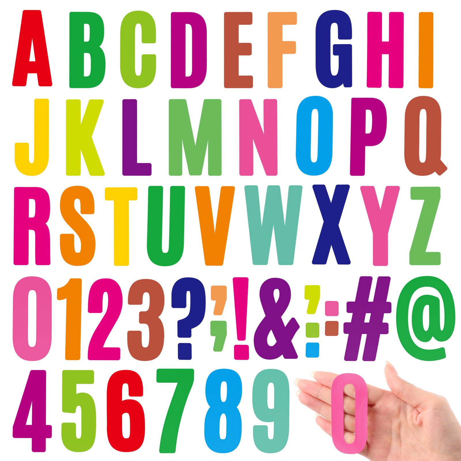 Snapklik.com : Qilery 32 Sheets 3 Inch Letter And Number Stickers Self ...