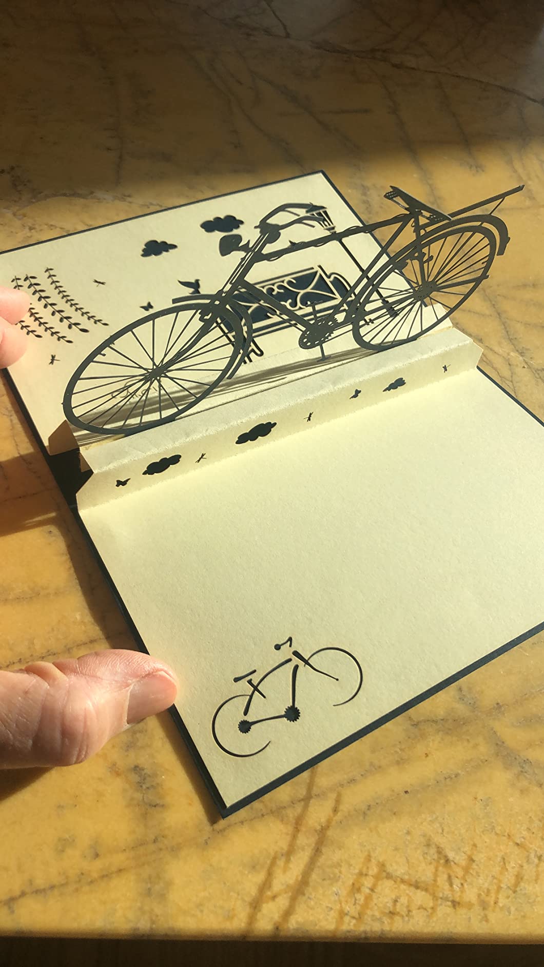 Bike Pop Up Card Bicycle Design 3D Pop Up Card Greeting Card Birthday ...