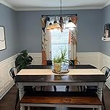 Amazon.com: Mid Century Abstract Leaves Light Filtering 52X84Inch Boho Rainbow Living Room ...