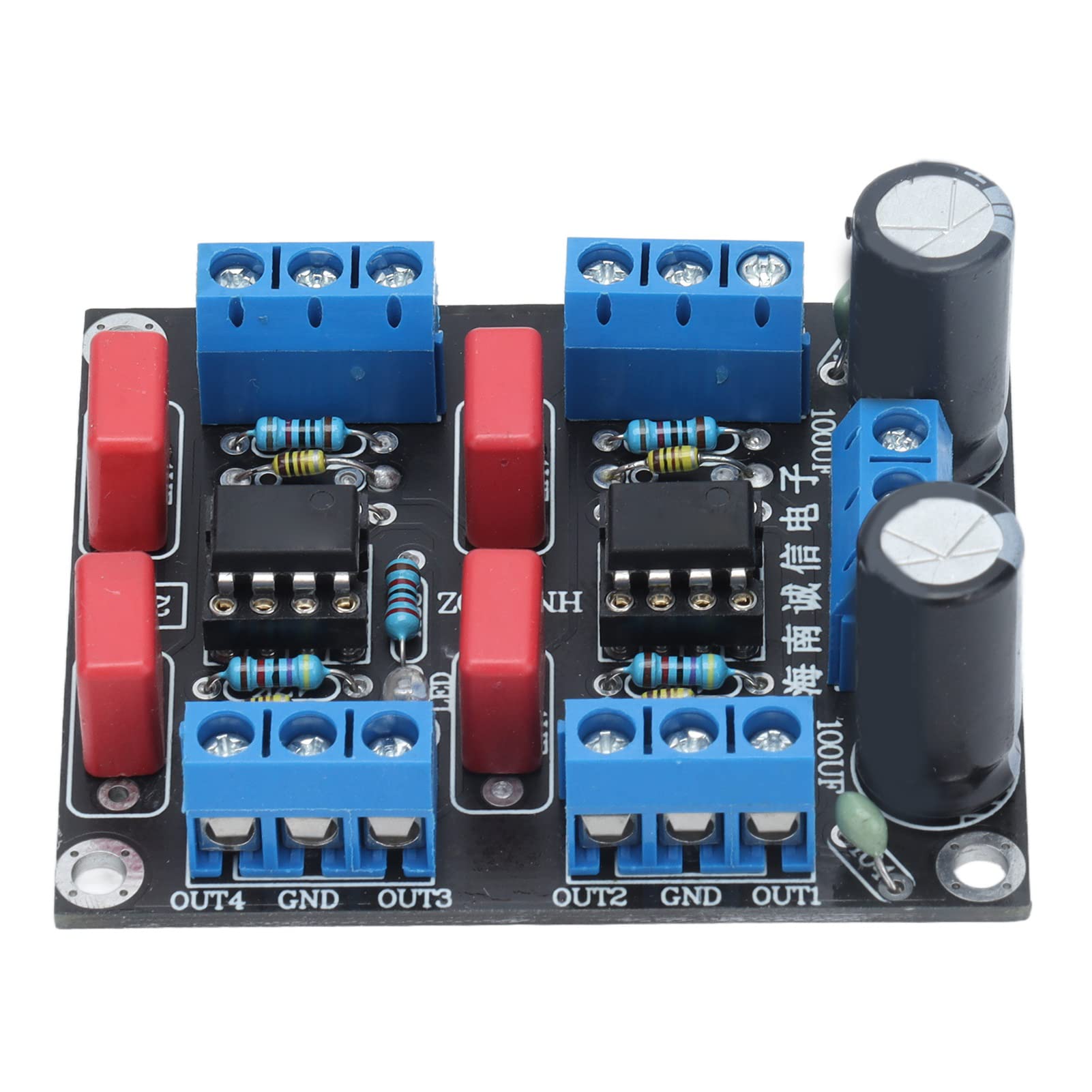 Preamp Amplification Module Dual Power Supply 4 Channel Preamplifier Dc ...
