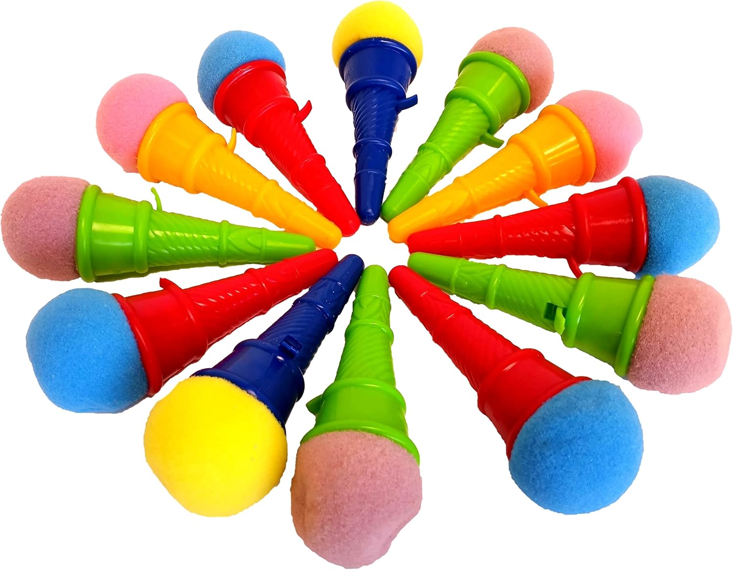 Amazon.com: Playscene Ice Cream Cone Ball Shooters - 1 Dozen : Toys & Games