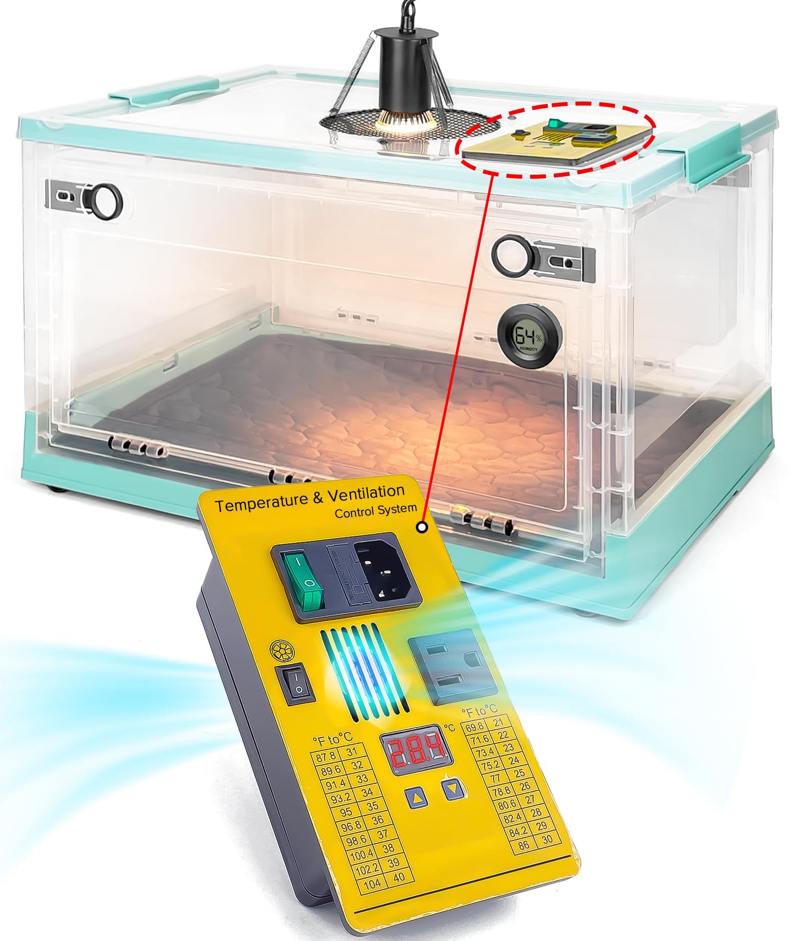 Puppy Incubator with Heating and Oxygen Tube, with Temperature Control ...