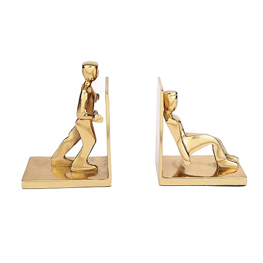 VOIDROP- Set of 2 Working Man Decorative Bookend, Book Ends for Office ...