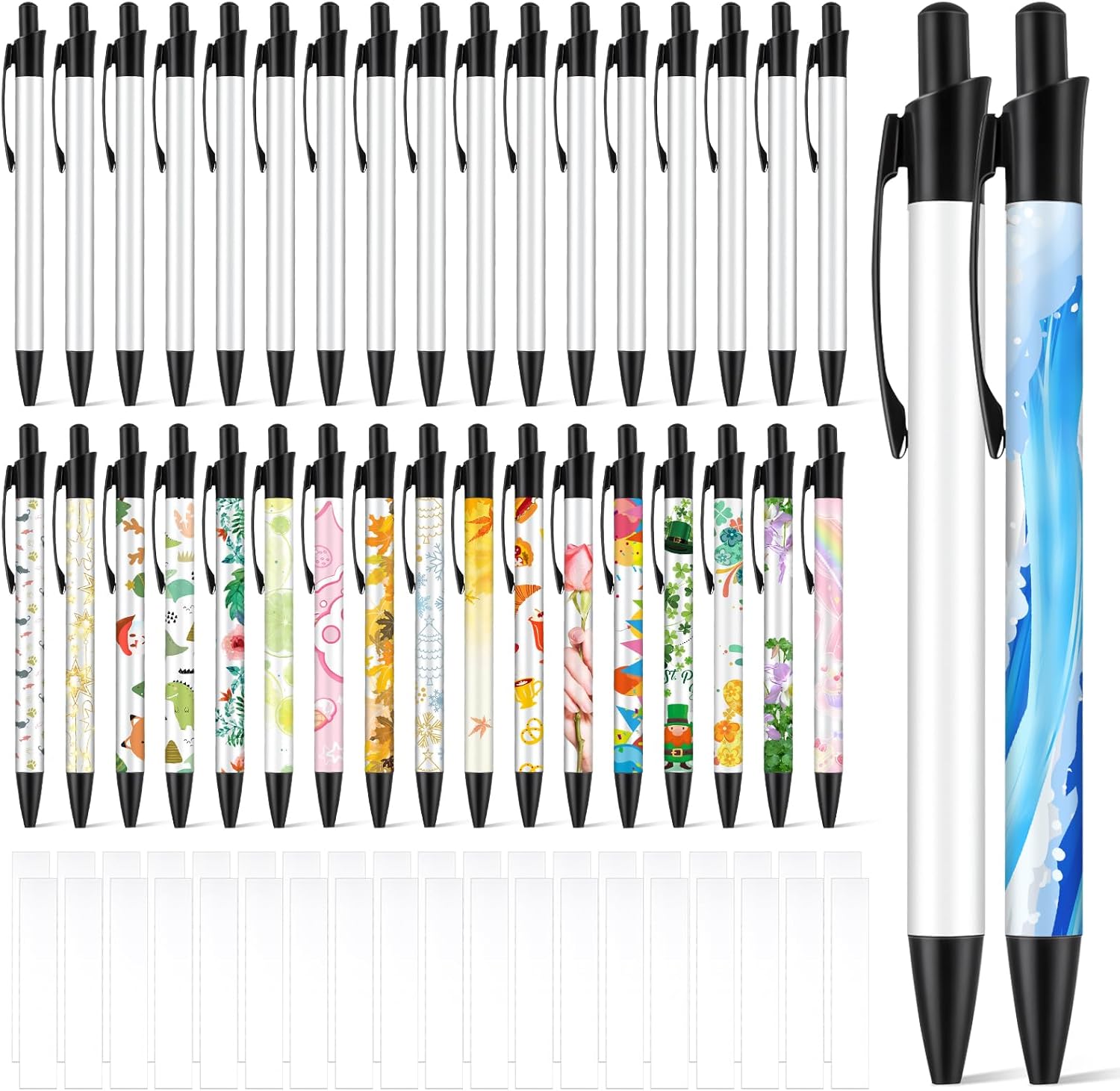 Amazon.com : Guiqulai 36 PCS Sublimation Coated Pens with Heat Shrink ...