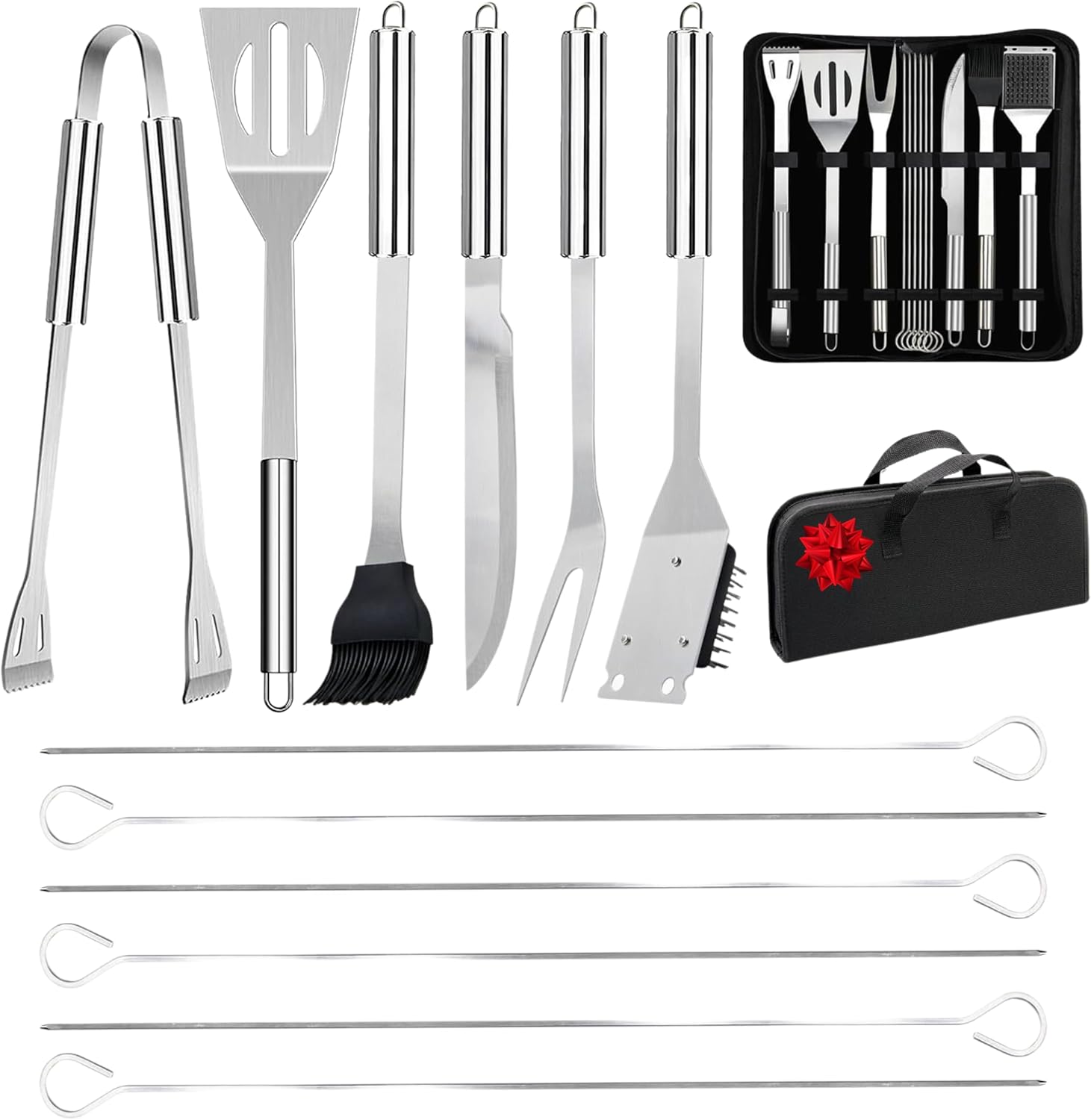 Amazon.com : BBQ Tools Grilling Tools Set - 12 Piece Stainless Steel ...