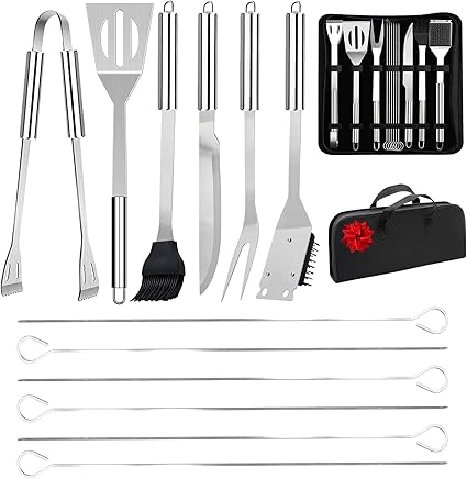 Amazon.com : BBQ Tools Grilling Tools Set - 12 Piece Stainless Steel ...