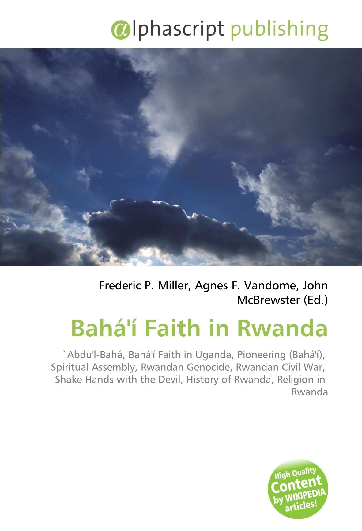 Buy Bahá'í Faith in Rwanda: `Abdu'l-Bahá, Bahá'í Faith in Uganda ...