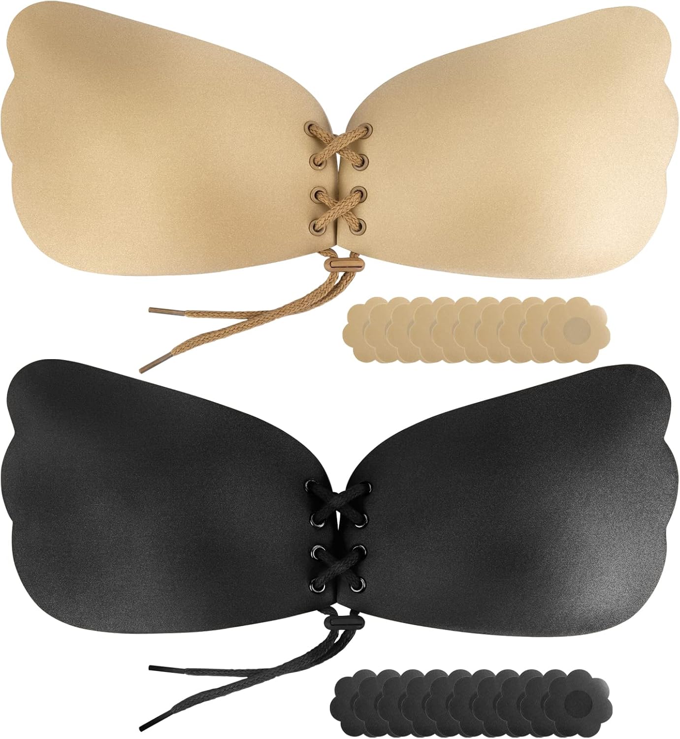 ENIGETA B Cup Strapless Bras for Women, Invisible Adhesive Strapless ...