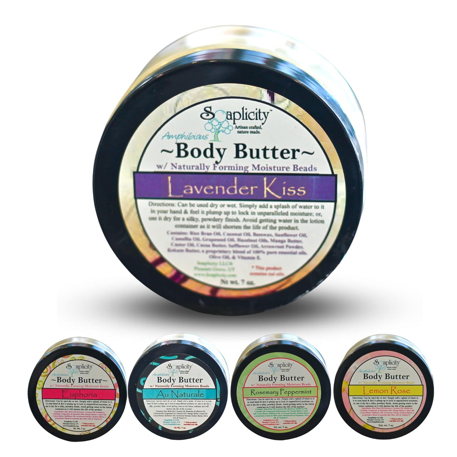 Amazon.com : All-Natural Body Butter Moisturizing Butter for Whole Body ...