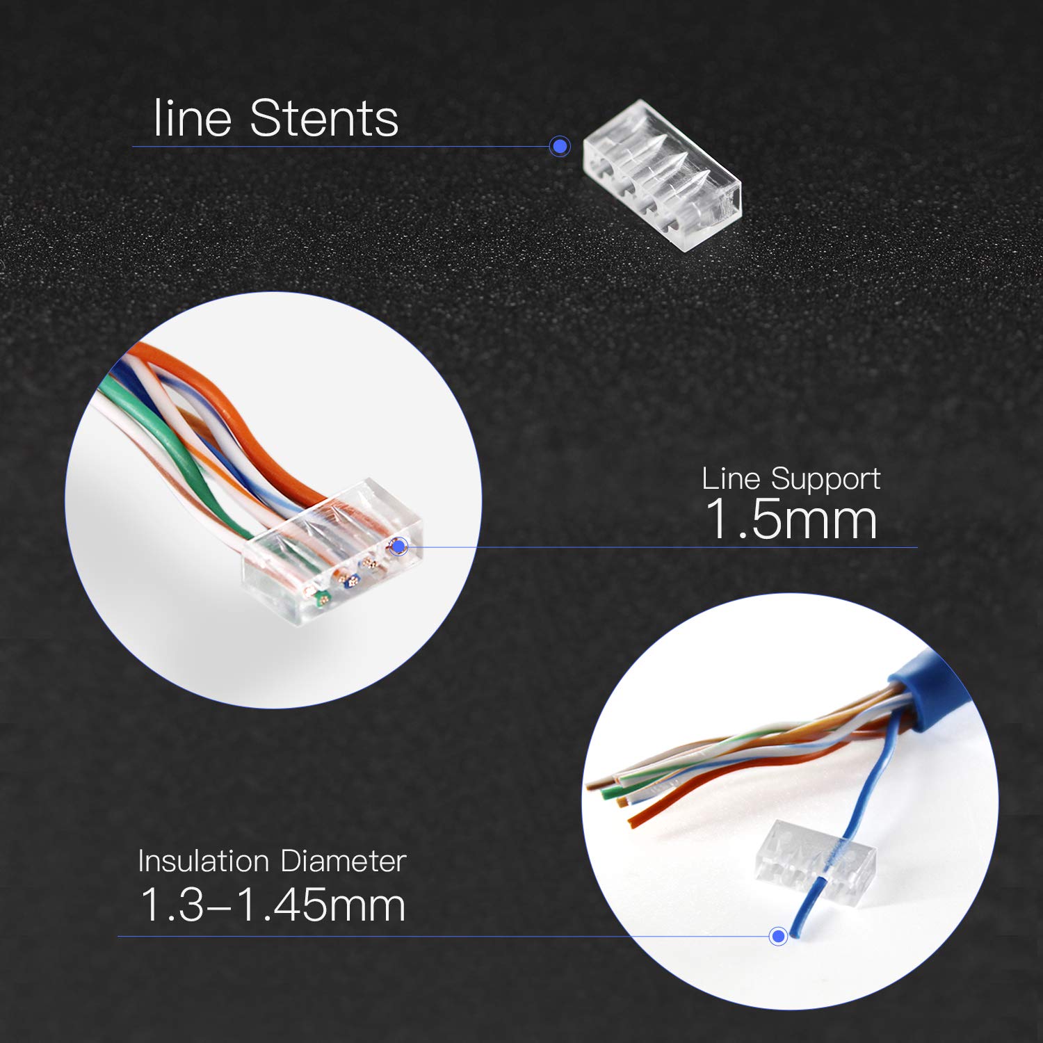 30 Pack CAT7 Shielded RJ45 Connector Ethernet Connector Modular Plug ...