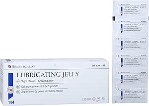 Henry Schein Sterile Lubricating Jelly – 3g Single-Use Packets, Ideal ...