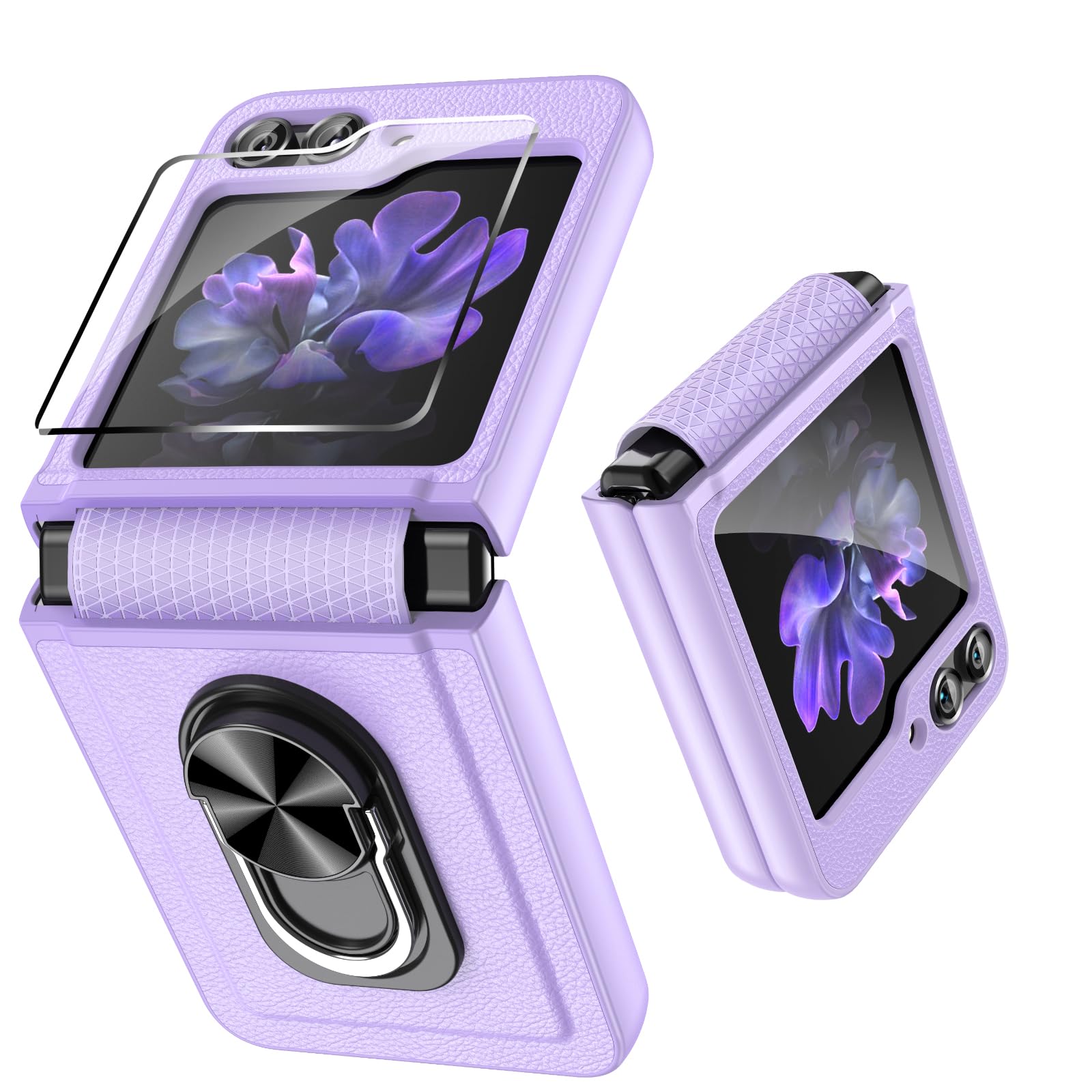 Fewdew for Samsung Galaxy Z Flip 5 Case with Back Screen Protector ...