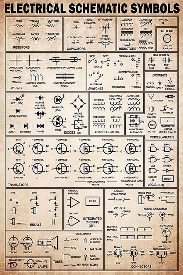 Electrical Schematic Symbols Editable Electric Circuit Symbol Word