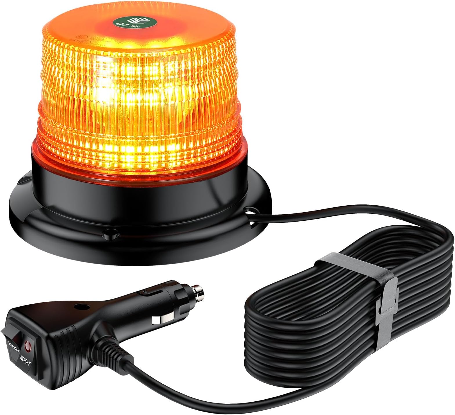 EYPINS Magne-tic Flashing Beacon Light 40 LEDs Amber,Waterproof Car ...