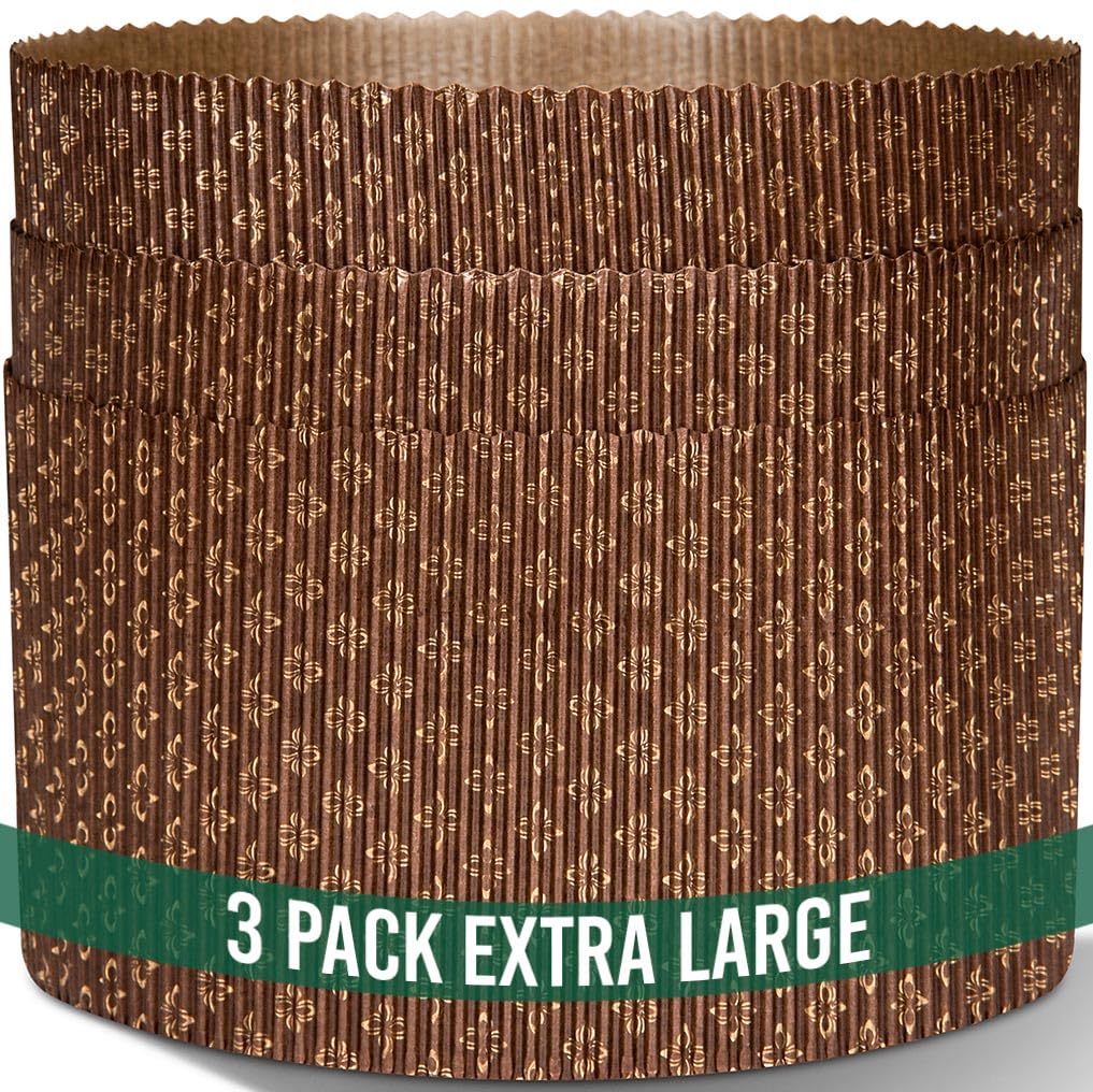 Amazon.com: Geborilma Panettone Paper Mold Large - Deluxe 40 oz ...