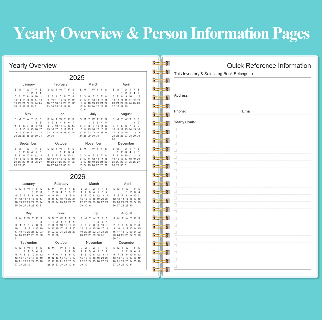 Snapklik.com : Inventory & Sales Log Book For Small Business Inventory ...