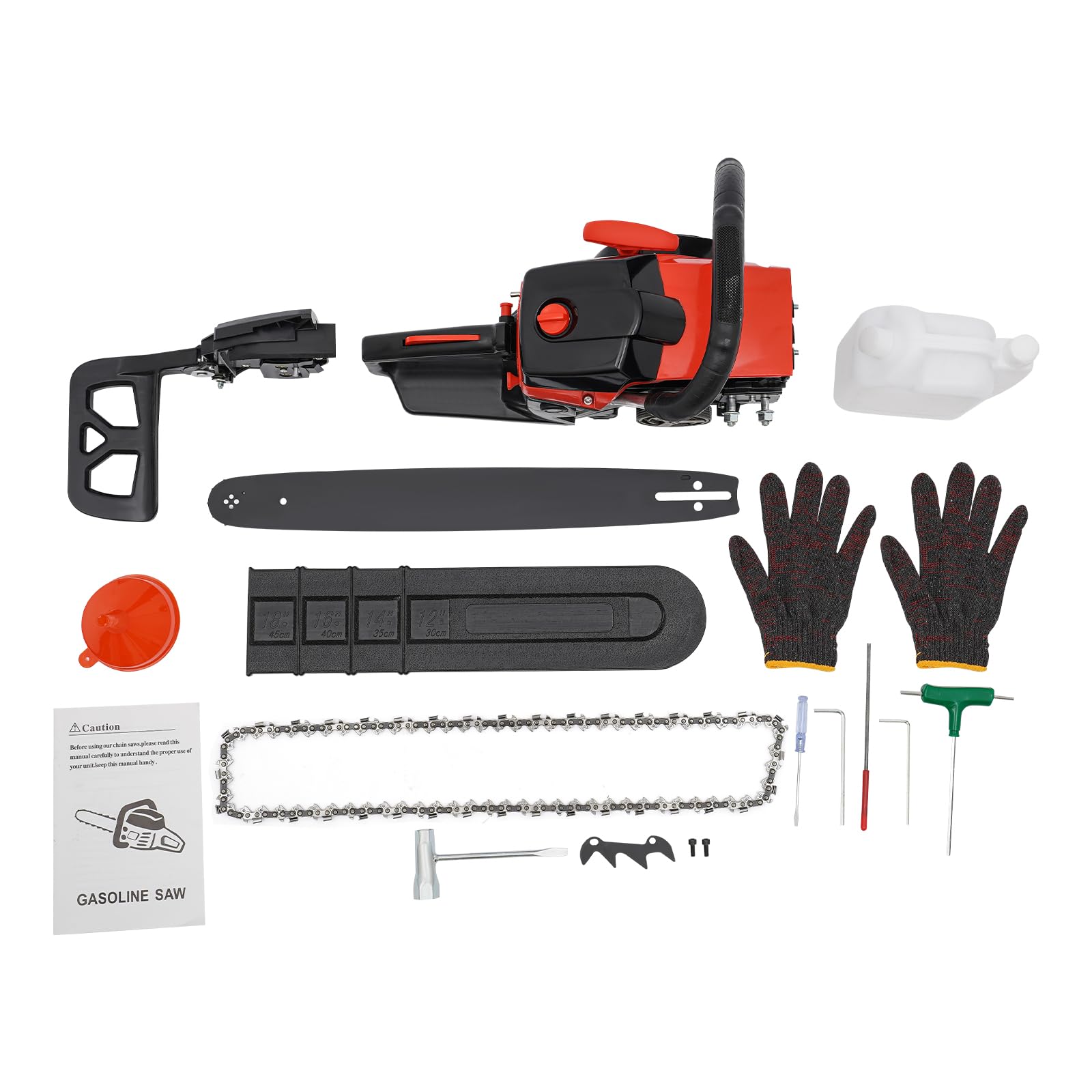 Top Handle Chainsaw 58cc Gas Chainsaw 20 Inch - 2-Stroke Professional ...